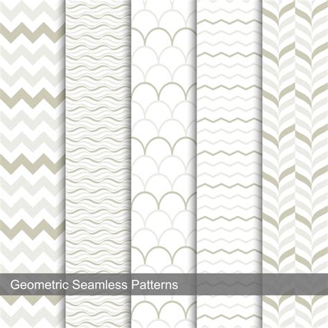 Premium Vector Set Of Vector Geometric Seamless Patterns