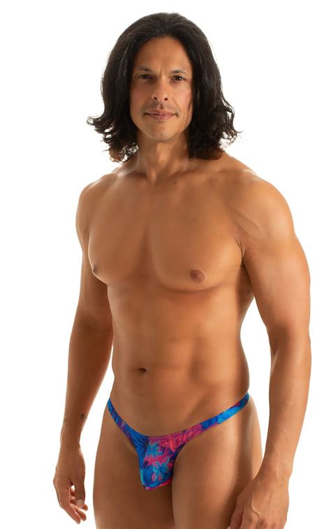 M77 Mens Micro Pouch Swimsuit Thong Tan Through Skinzwear