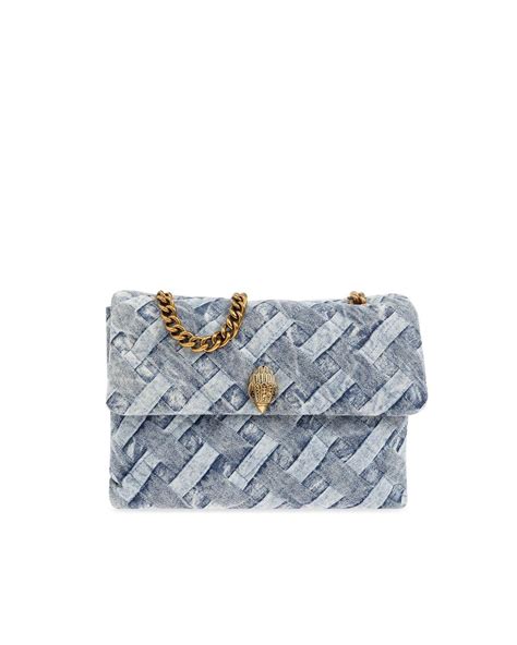 Kurt Geiger Kensington Large Denim Shoulder Bag In Blue Lyst