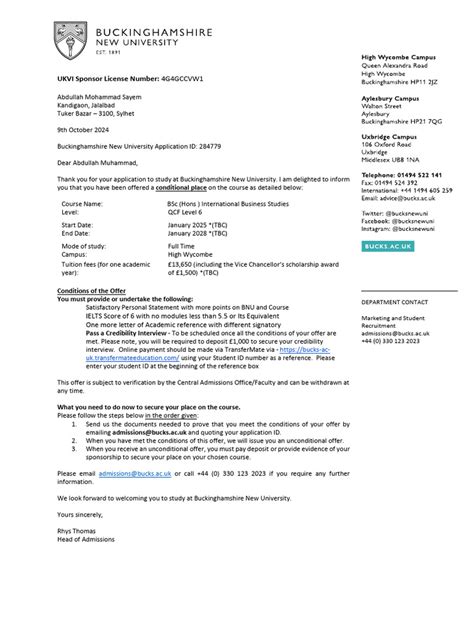 Bnu Offer Bsc International Business Pdf Finance And Money Management
