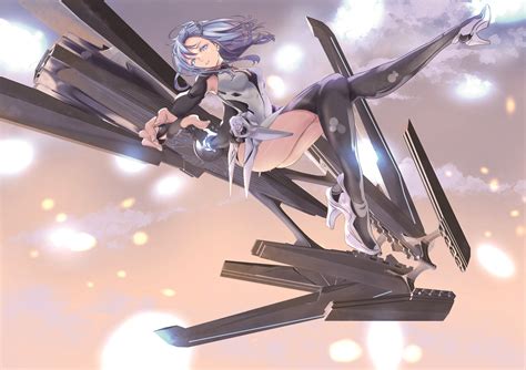 Uesugi Artbar Leicia Beatless Highres 1girl Android Armpit Cutout