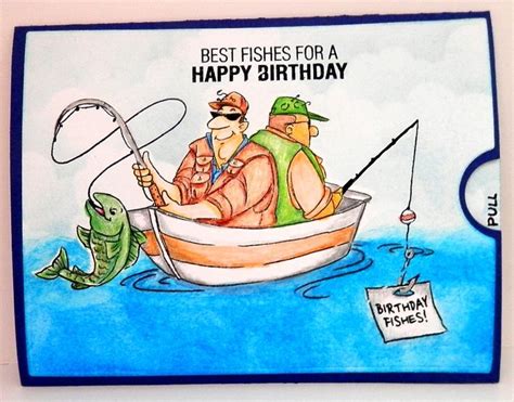 Fisherman Birthday Card Happy Birthday Fishing Happy