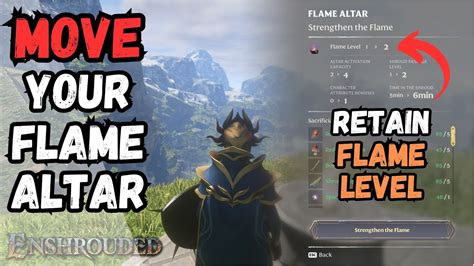 Enshrouded Tips Move Flame Altar Keep Flame Level Youtube