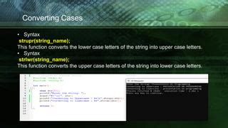 Character Array And String PPT