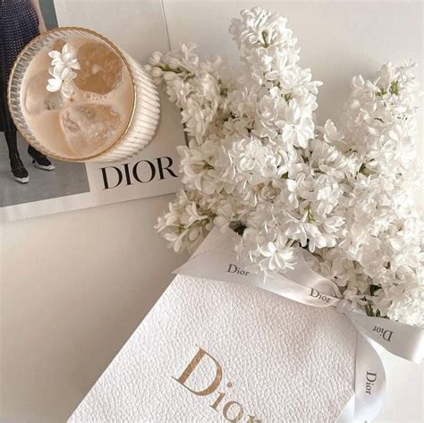 Pin By Nody Samy On White Dior Flowers Cream Aesthetic White Aesthetic