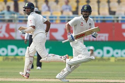 Virat Kohli Cheteshwar Pujaras Tons Give India The Edge On Day 1 Of