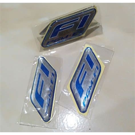 Jual Emblem Motor Honda Injeksi Stiker Emblem PGM FI Honda Shopee Indonesia