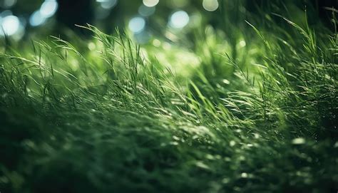 Premium Ai Image Realistic Grass Brushwood With Blurry Chalk Details