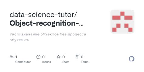 Github Data Science Tutor Object Recognition Without Train Process