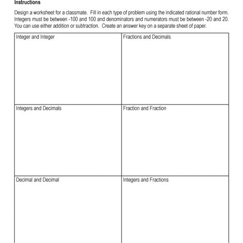Add Subtract Rational Numbers Free Pdf Download Learn Bright