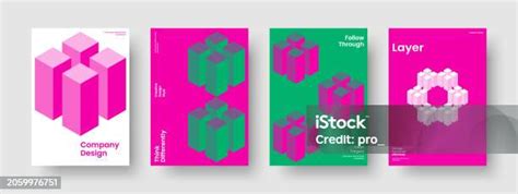 Desain Banner Geometris Template Laporan Terisolasi Tata Letak Sampul