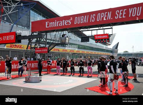 Drivers As The Grid Observes The National Anthem 09082020 Formula 1