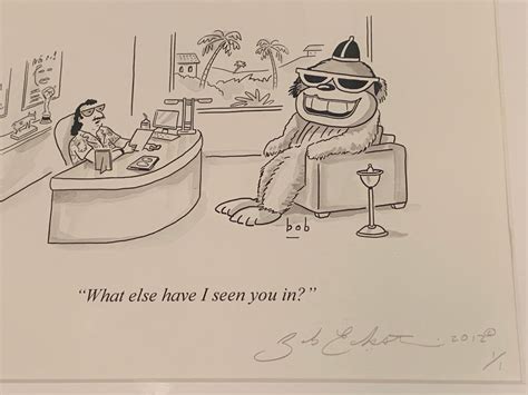 Attempted Bloggery Bob Eckstein A Hollywood Agent Monoprint