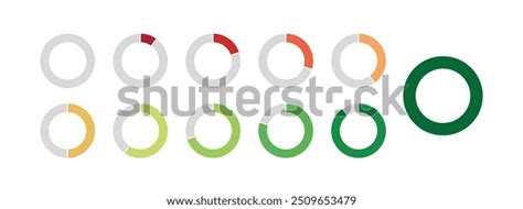 Set Loading Indicator Progress Bar Percentage Stock Vector Royalty Free 2509653479 Shutterstock