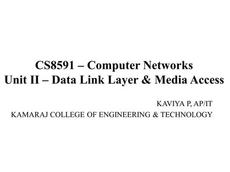 cs8591 computer networks unit ii pdf