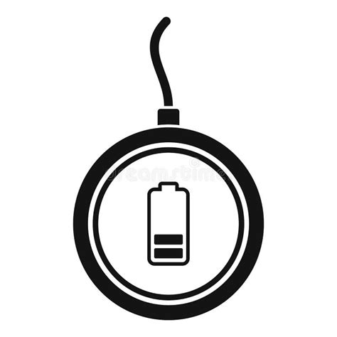 Ã cone Do Carregador Sem Fio De Energia Estilo Simples Ilustração do Vetor Ilustração de