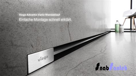 Душевой лоток Viega Advantix Vario встраиваемый в стену - YouTube
