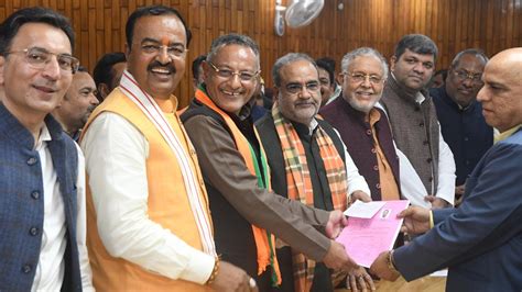 Bjp Puts Up Eighth Candidate For Rajya Sabha Polls In Uttar Pradesh