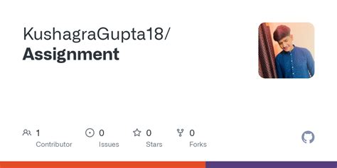 GitHub KushagraGupta Assignment