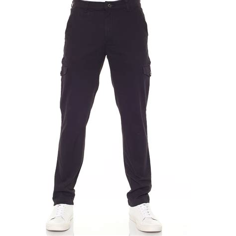 Pantalón Cargo Stretch Gabardina Para Hombre Silver Plate
