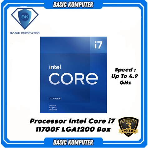 Jual Processor Intel Core I7 11700f Box Socket 1200 Garansi 3 Tahun