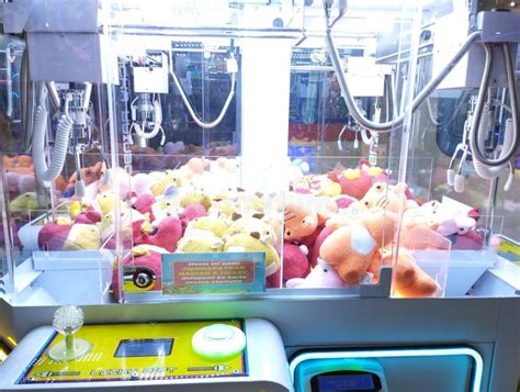A Claw Capture Machine Toy Crane Or Skill Crane Stock Image Image Of