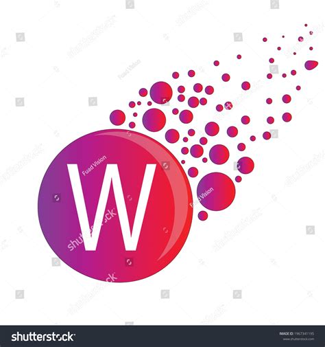 Titik Huruf W Logo W Vektor 스톡 벡터 로열티 프리 1967341195 Shutterstock
