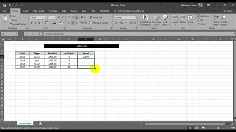Ms Excel Mround Function Mround Function Mround Formula In Excel