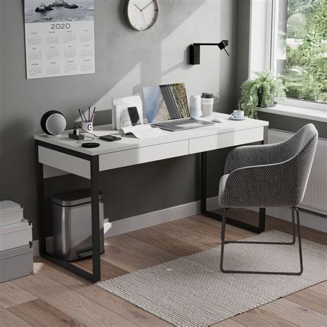 Письменный стол Кассия Чёрный белый купить в Москве — цена от производителя 26 592 ₽ в