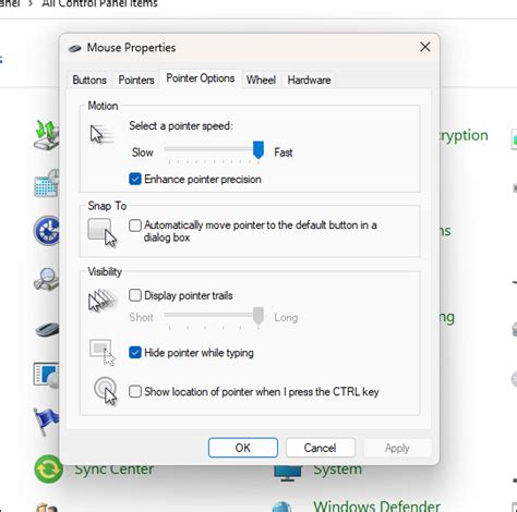Hiiren Osoitinten Ottaminen Käyttöön Tai Poistaminen Käytöstä Windows