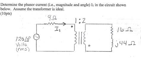 Solved Determine The Phasor Current I E Magnitude And Angle I In