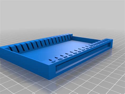 Slide Holder Parametric 3d Print Details
