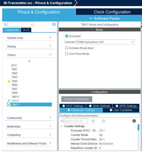 Infrared Transmitter Using Stm32 F3 Irtim Module Stmicroelectronics Community