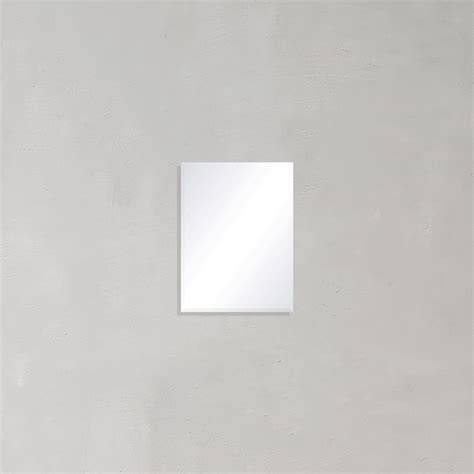 Rectangular Frameless Mirror With Bevelled Edge Ats Tiles And Bathrooms