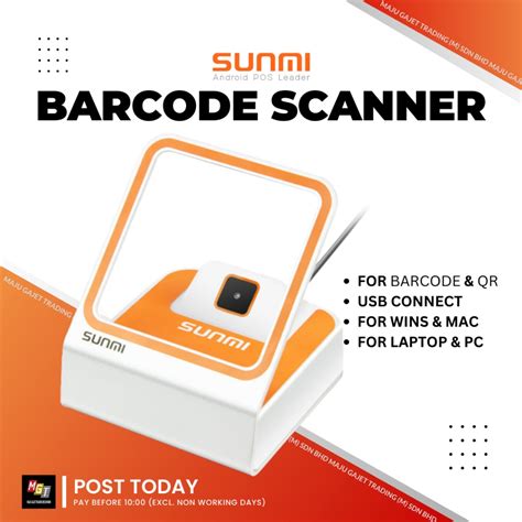 Sunmi Blink Barcode Scanner Qr Code Ewallet Barcode Scan Barang D D