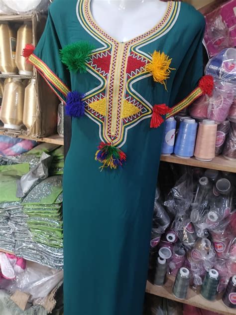 Gandoura Marocaine For Woman Pattern And Waist Standard Kaftan