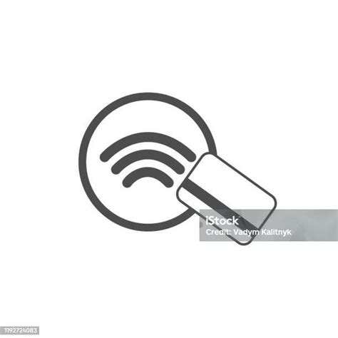非接觸式 Nfc 無線付費標誌徽標信用卡 Nfc 支付向量概念向量圖形及更多圖示圖片 圖示 射頻識別 互聯網 Istock