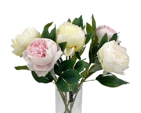 Artificial Single Stem Peony 66cm 3 Colours Available Elegant