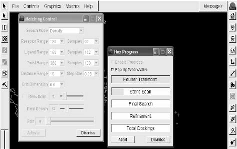B The Receptor And Ligand Opened In The Hex Tool Download Scientific Diagram