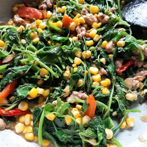 Resep Tumis Bayam Jagung Manis Sederhana Rumahan Di Yummy App