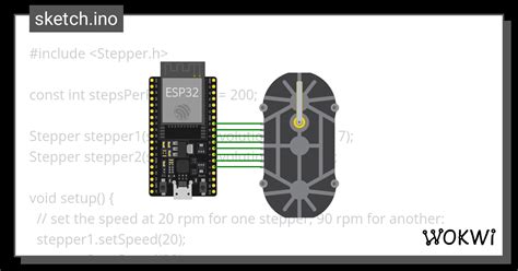 p16 biaxialstepper wokwi esp32 stm32 arduino simulator