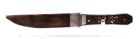 Lot Classic Bowie Knife With Leather Sheath