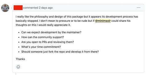 Please Don T Ask If An Open Source Project Is Dead Max Woolf S Blog