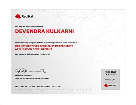 Devendra Kulkarni On Linkedin Redhat Redhatopenshift Redhatcertification Openshift
