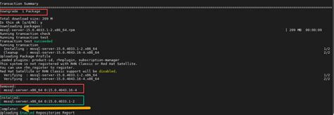 Uninstalling Cusdowngrading Sql Server In Linuxrhel7 Mssqltrek