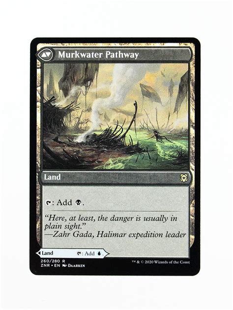 Clearwater Pathway Murkwater Pathway 260 Holo From Zendikar Rising Znr Mtg Proxy Magic