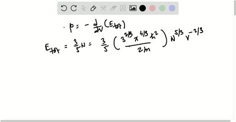 Solved Pressure And Bulk Modulus Of An Electron Gas A Derive A Relation Connecting The