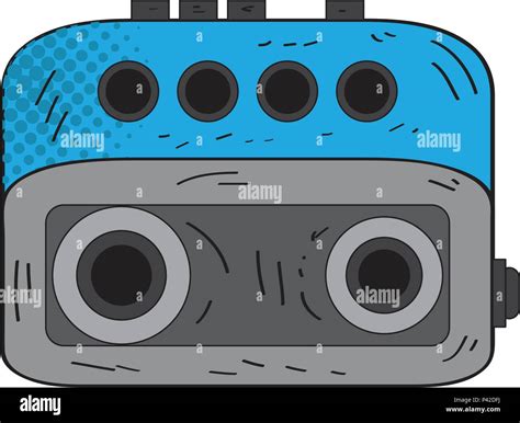 Portable Radio Cassette Player Stock Vector Images Alamy