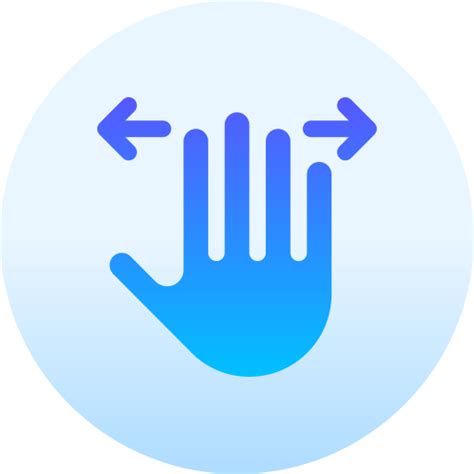 Swipe Basic Gradient Circular Icon
