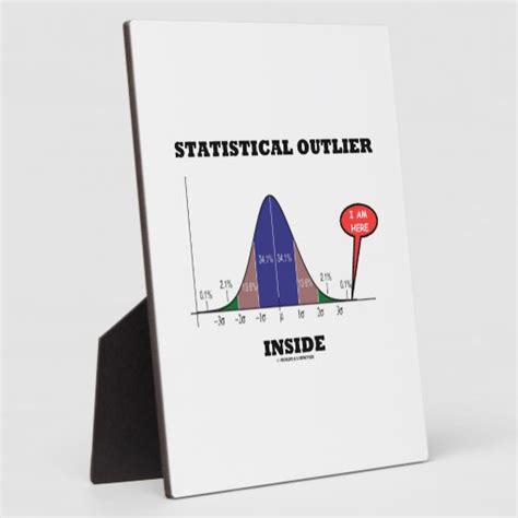 Statistical Outlier Inside Bell Curve Humor Plaque Zazzle